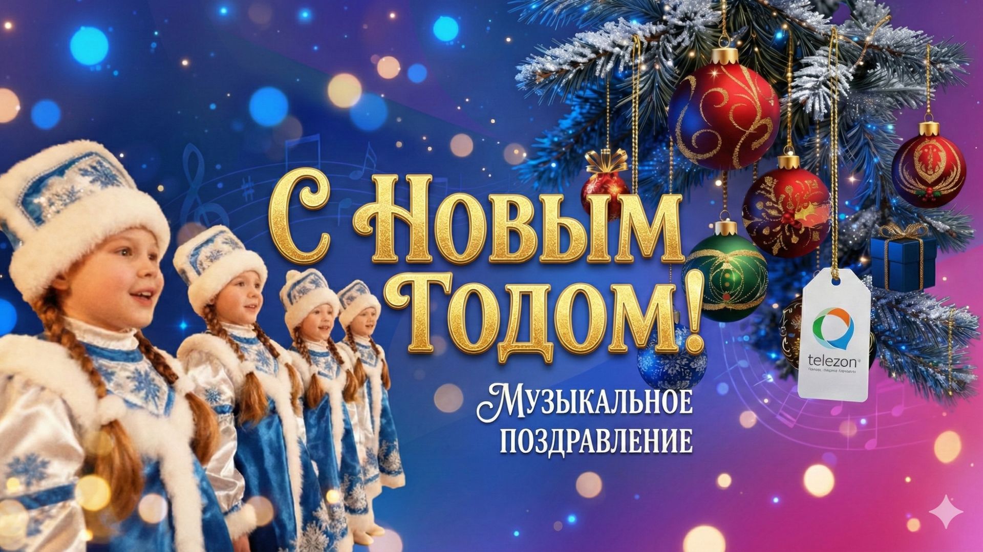 Новогоднее поздравление от компании TELEZON
