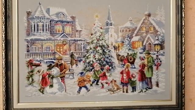 Накануне Рождества (Чудесная игла, 100-250): оформленная работа