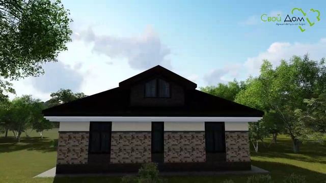 Проект красивого дома из газобетона B-188