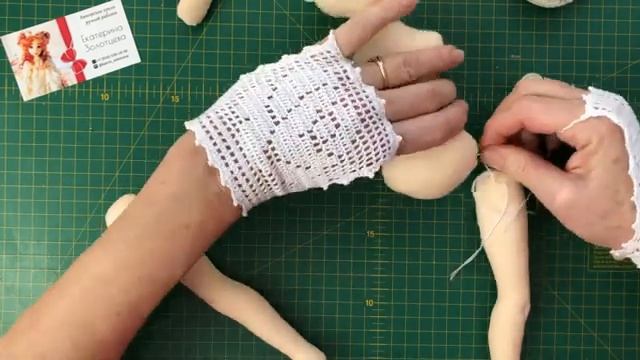 СНЕГУРОЧКА - текстильная кукла, часть 5