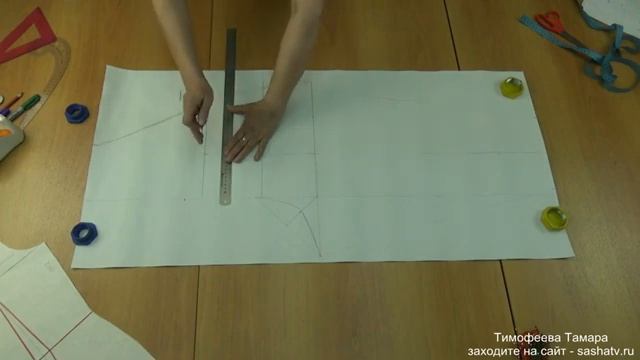 БЕЗРАЗМЕРНЫЙ ДЖИНСОВЫЙ КОМБИНЕЗОН _ крой за 5 минут _ без выкройки _ тимофеева тамара