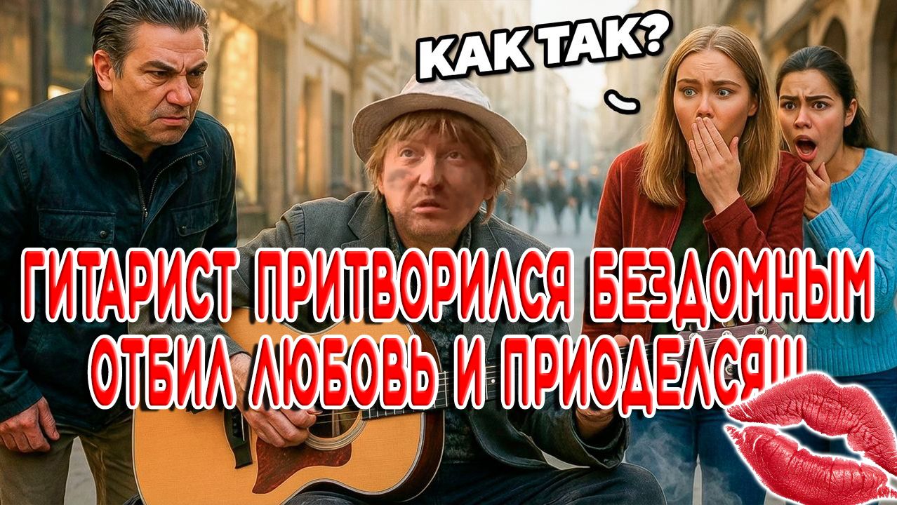 ➤ ПРАНК - ГИТАРИСТ ПРИТВОРИЛСЯ БЕЗДОМНЫМ, ОТБИЛ ЛЮБОВЬ И ПРИОДЕЛСЯ