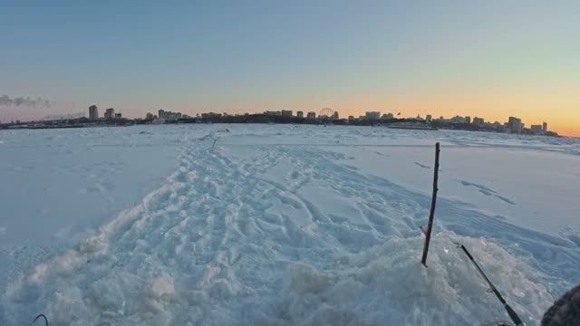 С Рождеством! Зимняя рыбалка 6.01.2026 Проверка перемёта.