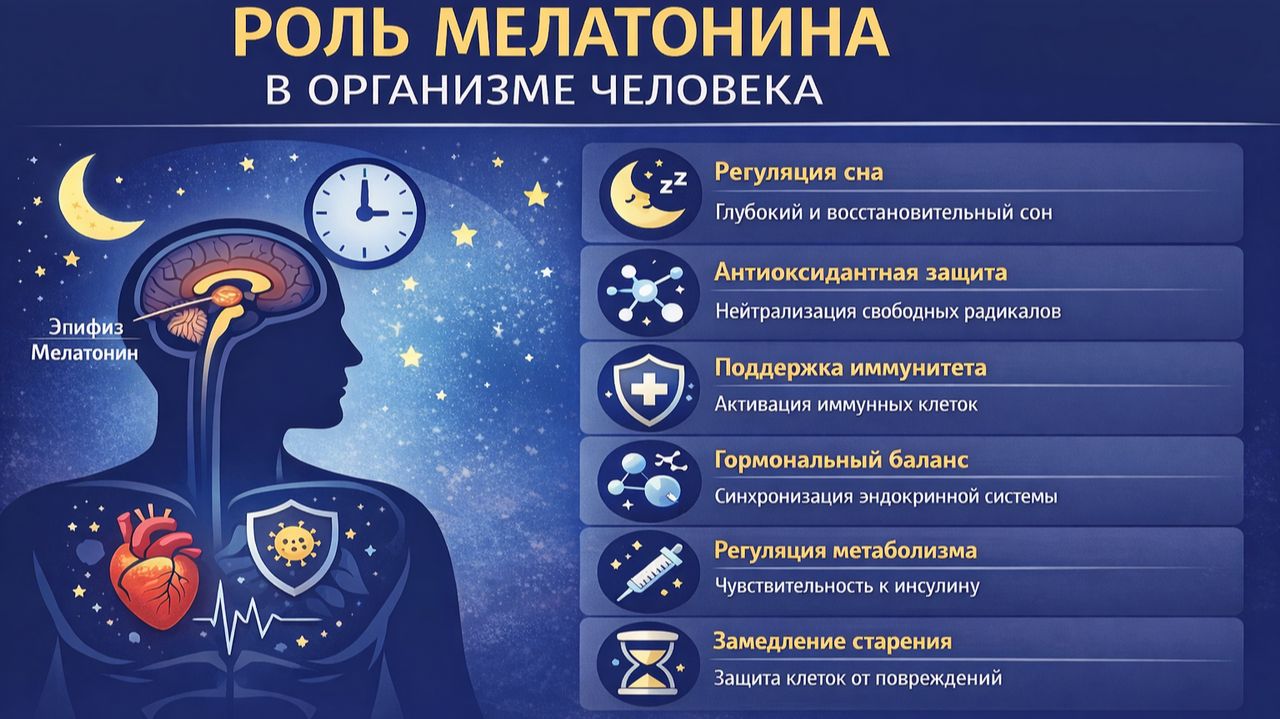 Гормон мелатонин - в жизни человека