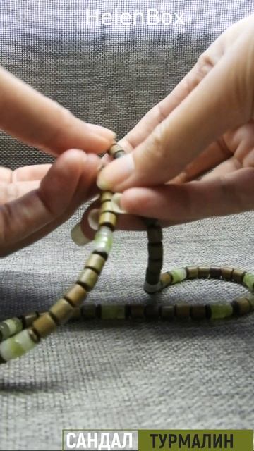 HelenBox | Чокер с зеленым Сандалом и зеленым Турмалином #helenbox #jewelry #чокер #украшения