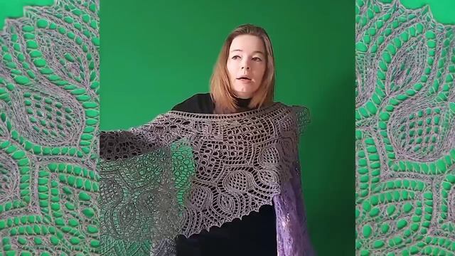 Шаль "Шотландский чертополох"