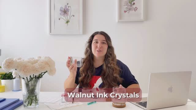 ЧЕРНИЛА в домашних условиях: как развести ореховые чернила Walnut Ink Crystals?
