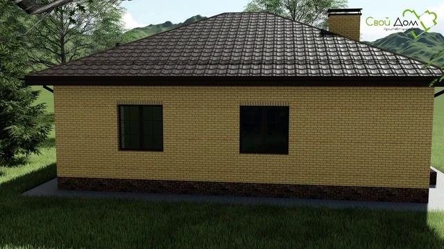 Проект красивого дома 100 кв м A-006