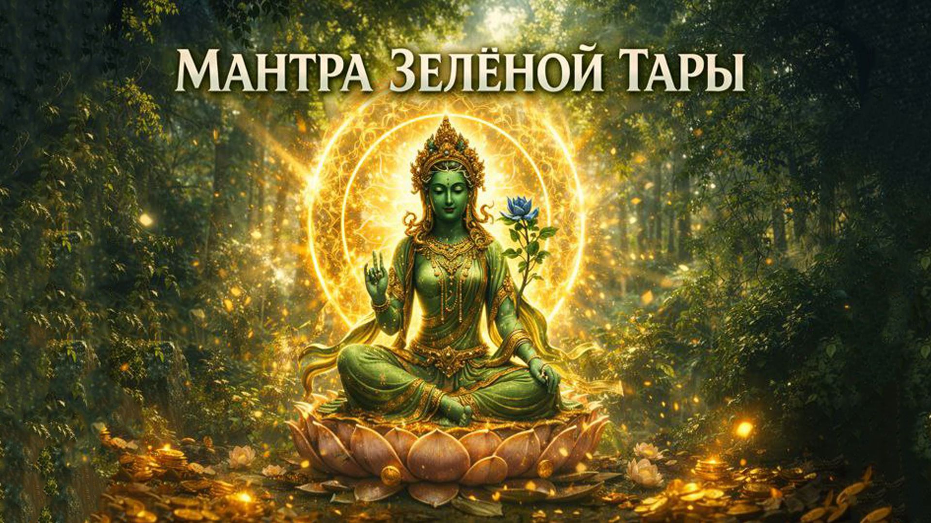 🌿 Мгновенная помощь! Магия мантры 💚  Зелёная Тара Мантра покоя и защиты  Om Tare Tuttare Ture Soha