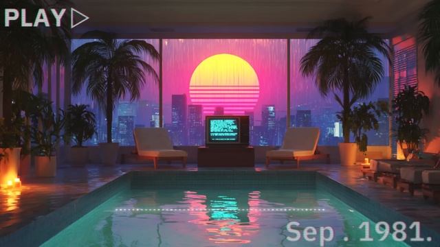 1981 — Когда мир казался бесконечным ретро-атмосфера видеоигр Synthwave