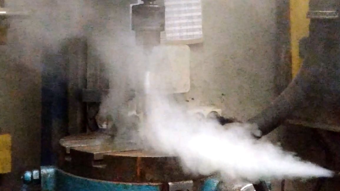 Воздушный винт-гребёнка с тангенциальной спиральной геометрией (угол атаки 30 градусов)