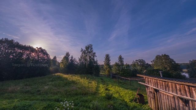 Восход в деревне с крыши 2025.07.13 [2K | LaVern Baker — Tweedle Dee]