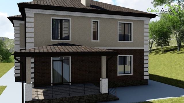 Проект большого двухэтажного дома E-005