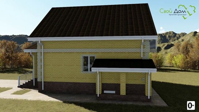 Проект дома с мансардой до 200 м2 C-057