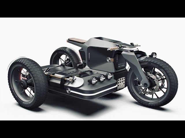 Концепт BMW x ESMC Ebike с коляской идея прошлого дает возможность заглянуть в будущее бездорожья.