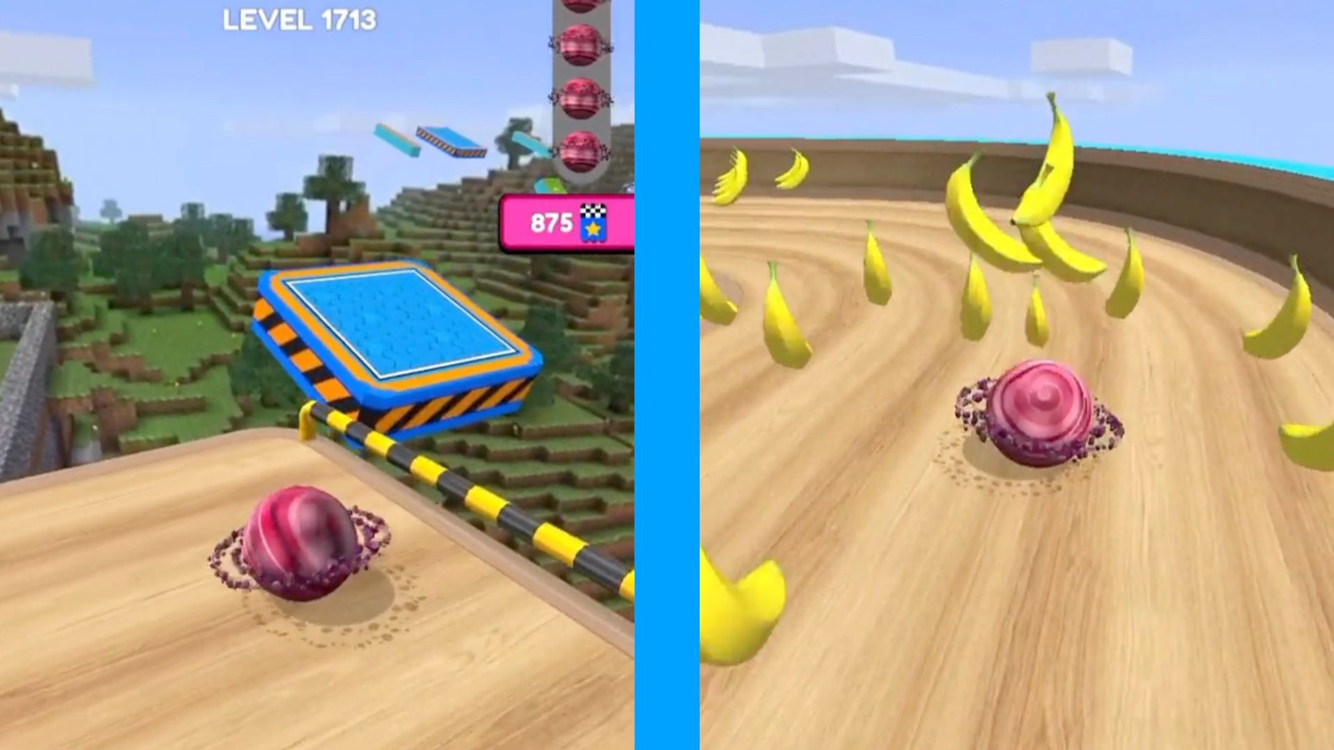 Going Balls  Super Speed run Gameplay New Update Level 1713 to 1716 Race Banana frenzy
