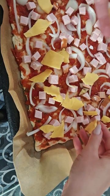 😋🎄 Готовим пиццу из продуктов с новогоднего стола