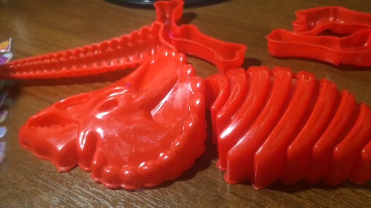 Формочки для песка в виде скелета динозавра