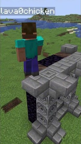 Красивый портал #minecraft #Lava0chicken