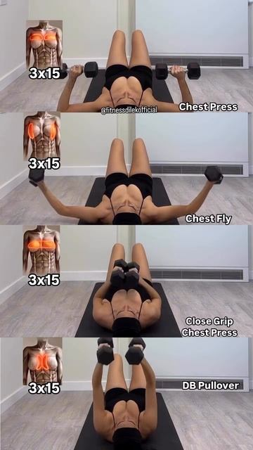 Упражнение лежа гантели _4