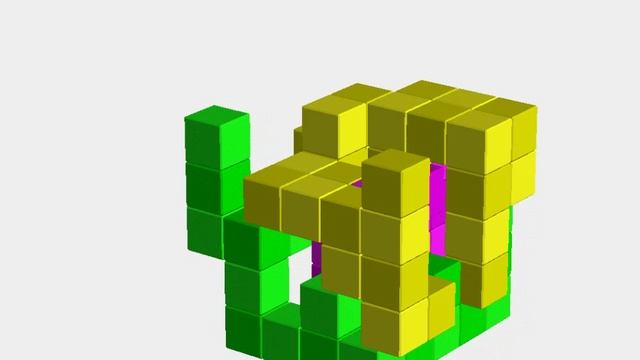 048. Головоломка "Дырявый кубик 5х5х5 III"