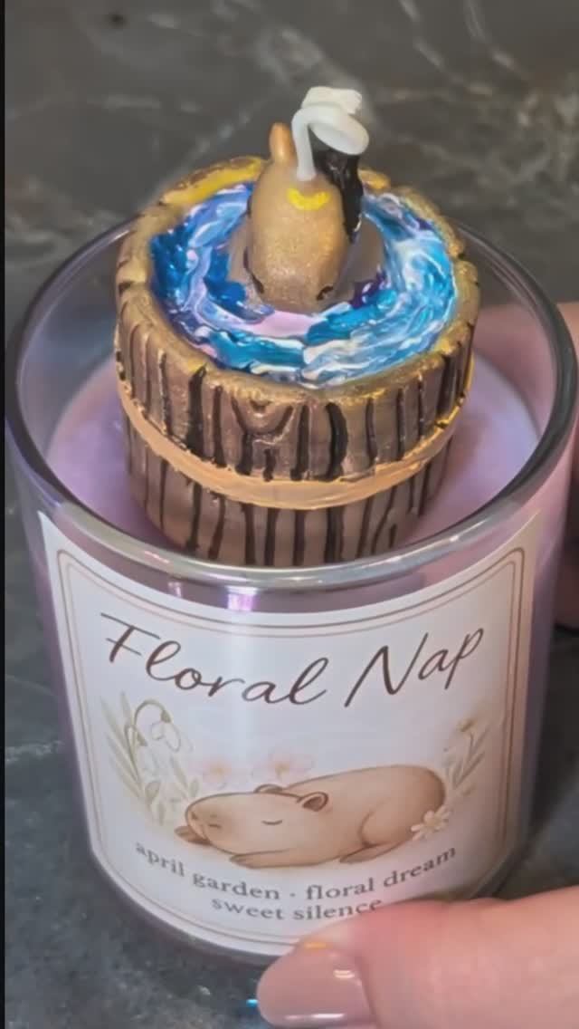 Свеча-капибара в кадушке 🕯️✨ | ФИНАЛ