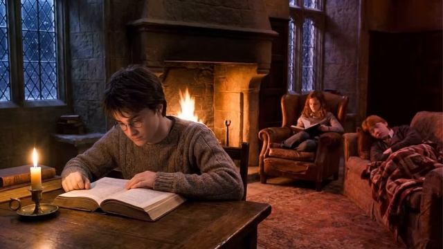 🎵 Тихая ночь в Хогвартсе с Гарри Поттером, Роном и Гермионой