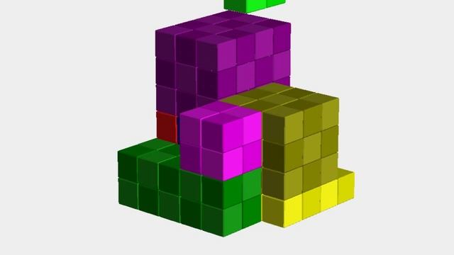 042. Головоломка "Куб 6х6х6 из одиннадцати параллелепипедов"