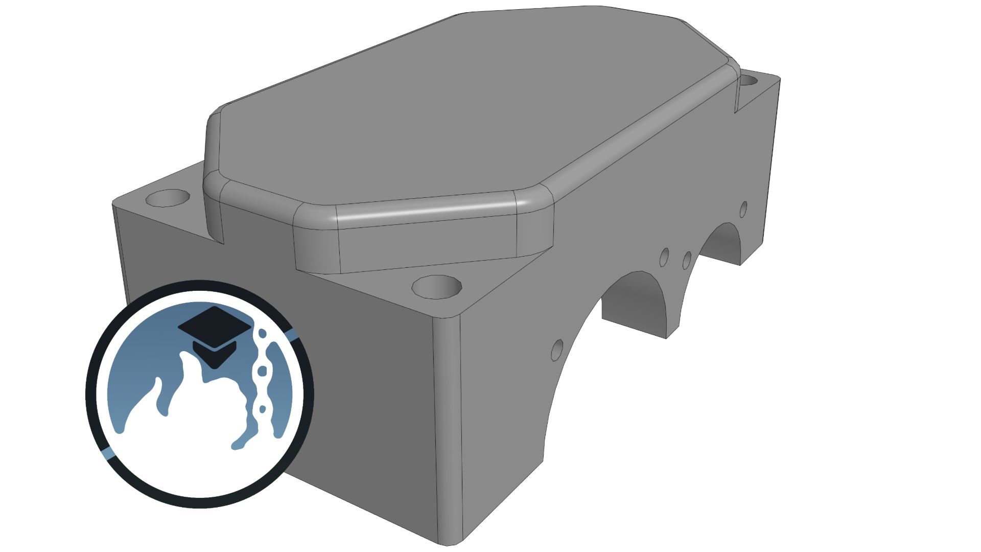 Компас 3D: Обратный инжиниринг 1. Корпус ДВФУ.303114.004