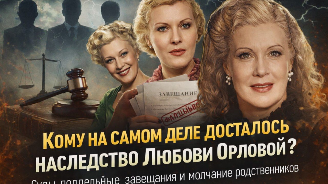 Кому на самом деле досталось наследство Любови Орловой Суды, поддельные завещания и молчание родстве