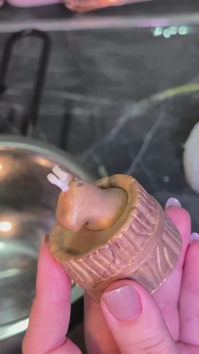 Свеча-капибара в кадушке 🕯️✨  | Часть 2