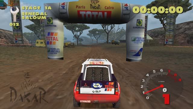 [PS2] Paris-Dakar Rally (2001) [pcsx2] PlayStation2. этап1