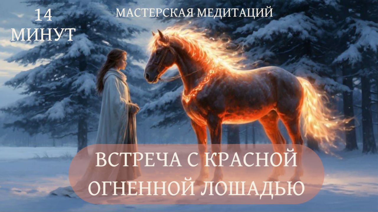 Новогодняя медитация 2026 - Встреча с Красной Огненной Лошадью