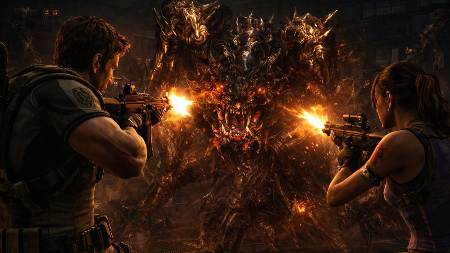 Resident Evil 5 — Прохождение №10| Глава 5-1| Подземный сад, Лаборатория и мистер Крабс