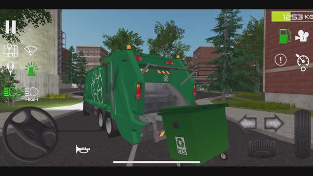 Купил новый мусоровоз. Работаю на мусоровозе DAF! Собираю мусор. Trash Truck Simulator.