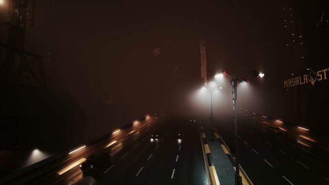 Панорама Night City в Cyberpunk 2077 | Мрачная музыка | Vol. 4