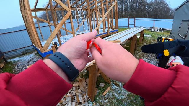 Монтаж крыши утепленный ч.20