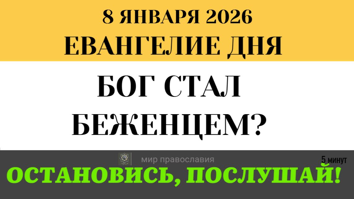 Евангелие дня Бегство в Египет. Почему Всемогущий Бог прячется от земного царя