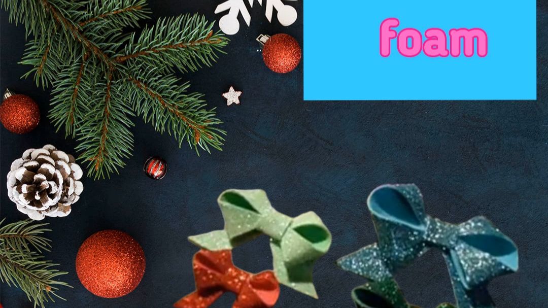 бантик из фоамирана быстро своими руками