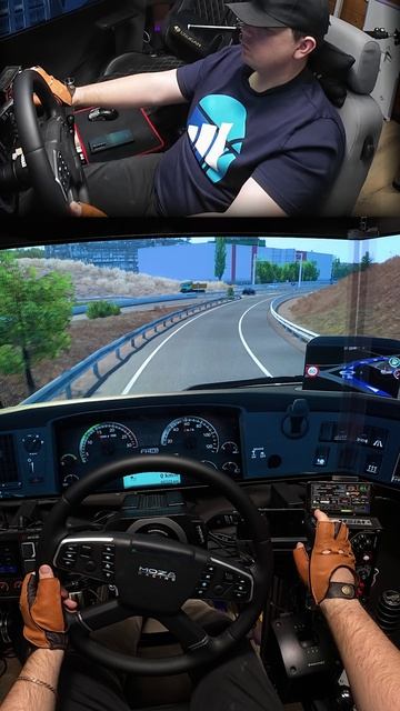 ETS2 Triple Screen #ETS2 #EuroTruckSimulator2 #Moza #TripleScreen