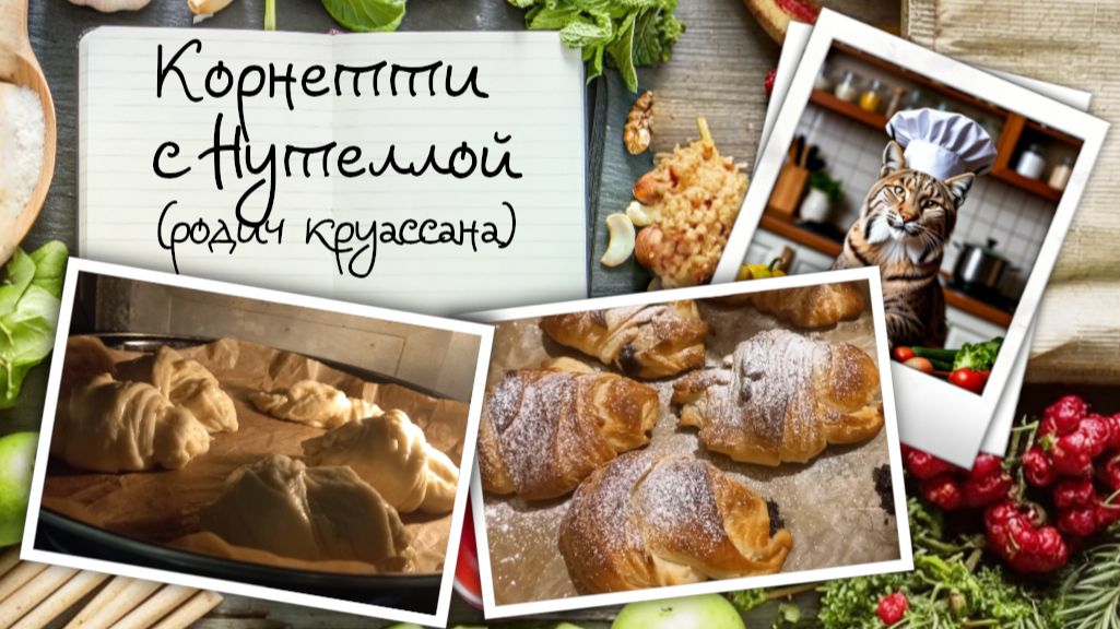 Корнетти с нутеллой — итальянские родичи французских круассанов