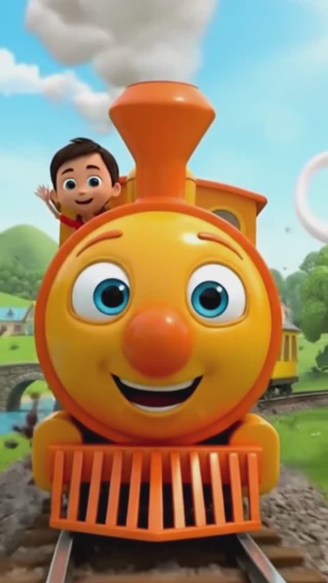 Паровоз Букашка + Весёлый Мультик и Песенка для Детей + Паровоз Букашка Отправляется в Путешествие