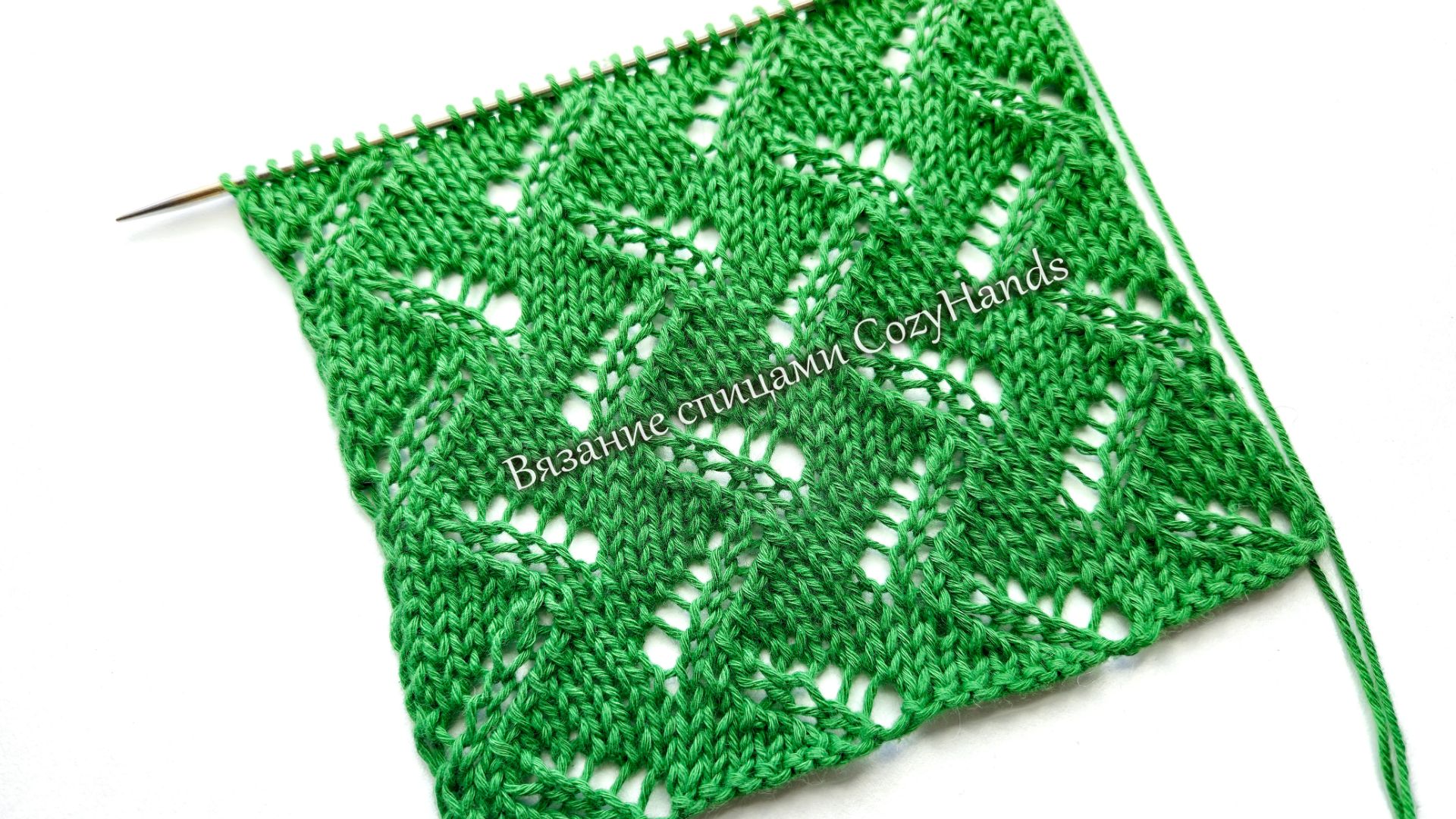 Красивый ажурный узор Зигзаги ⭐️ Для вязания джемпера, топа, палантина ⭐️ Схема