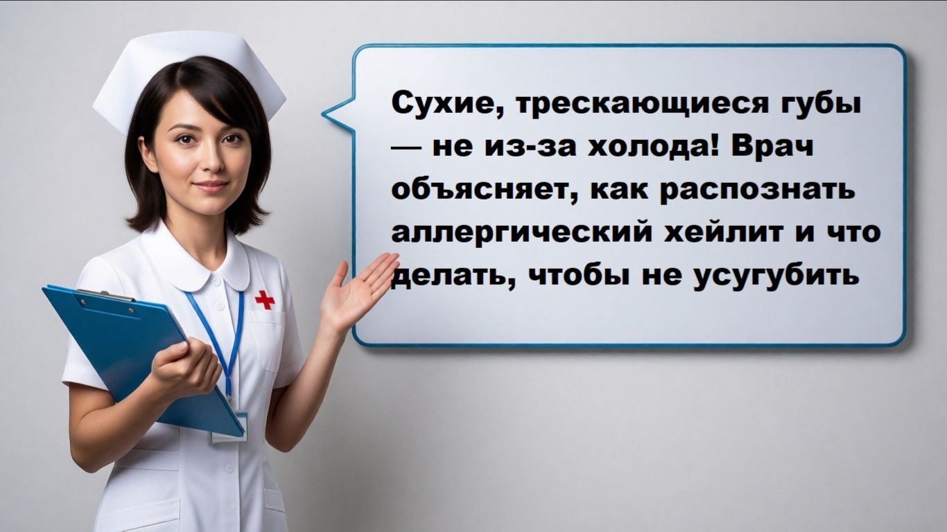 Аллергический хейлит (Атопический хейлит): причины, симптомы, диагностика и лечение