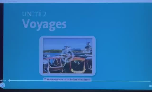 a la une 3 - видео к unité 2 - Mon voyage en Haïti