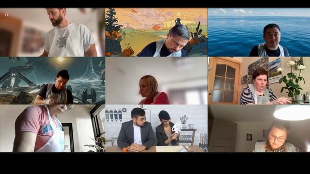 Онлайн тимбилдинг "Составная картина"