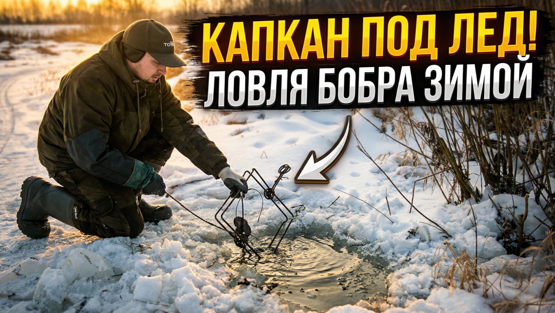 Проверка капканов на бобра / Охота на бобра #49.2