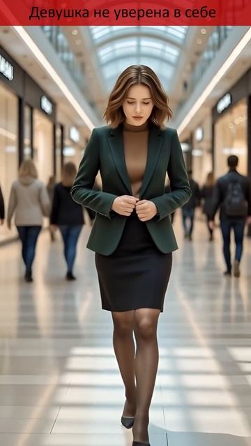 Как выглядит уверенная и не уверенная в себе девушка?