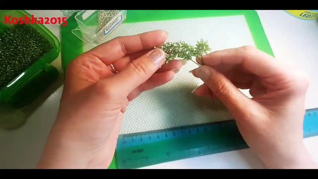 Веточки Тутового дерева (Шелковица) из бисера МК от Koshka2015 - цветы из бисера,  бисероплетение