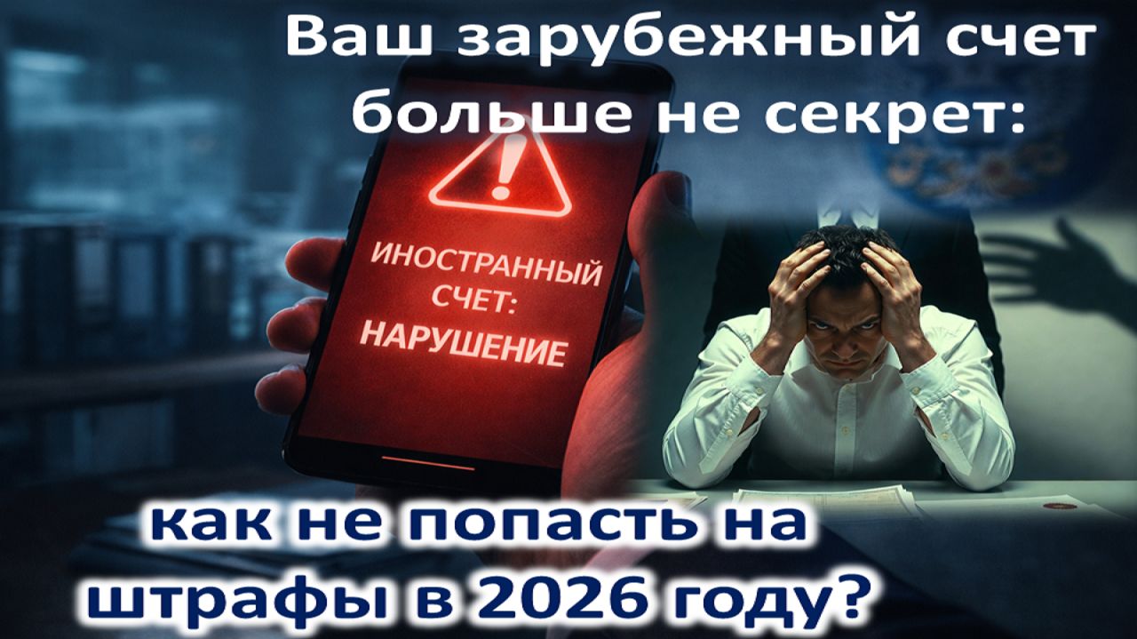 Штрафы за иностранный счет в 2026: как не попасть на радар налоговой?  пошаговая инструкция